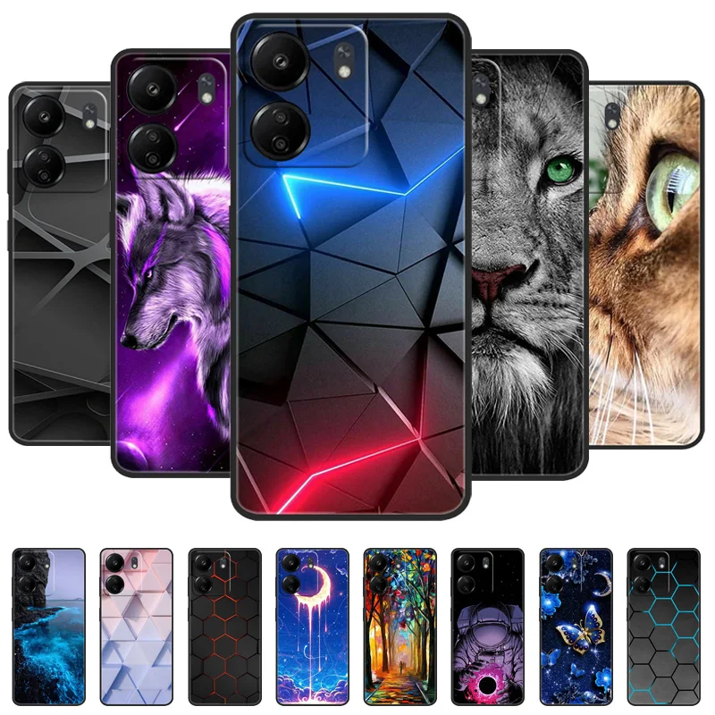 For-Xiaomi-Poco-C65-Case-PocoC65-Luxury-Painted-Phone-Silicon-Back ...