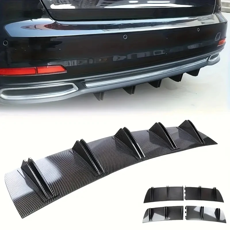 2024 Universal Rear Diffuser Bumper For AUDI A3 A4 A5 A6 A7 B8 S4 Q5 81 ...