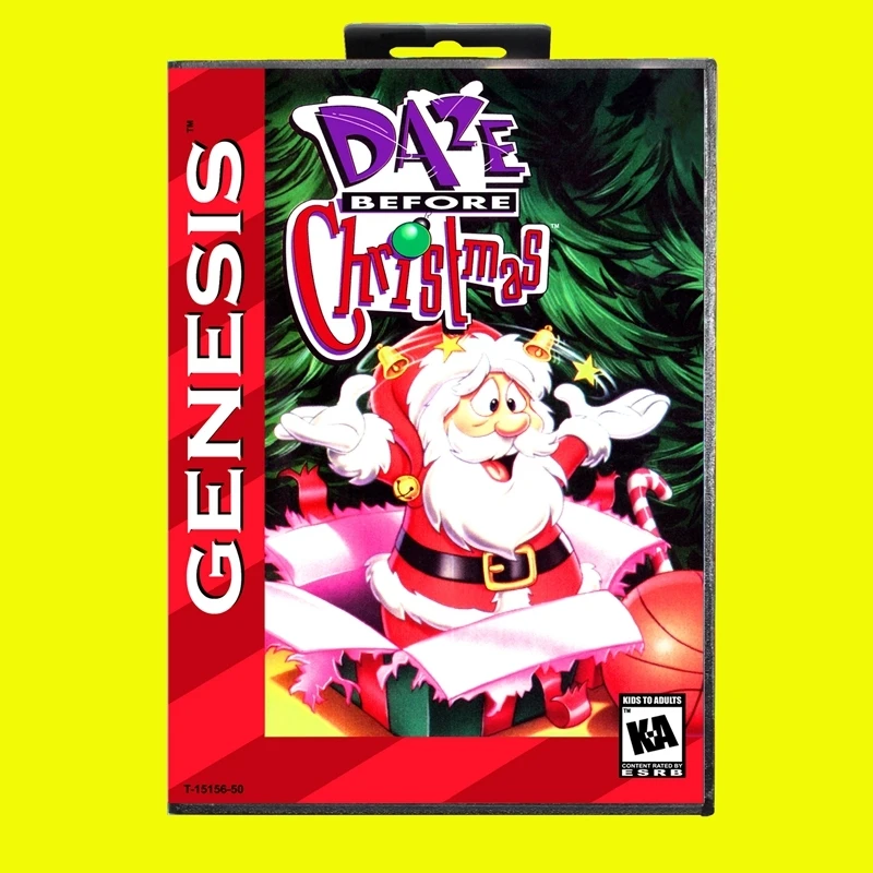 Hottest-Daze-Before-Christmas-Game-Card-With-USA-Box-For-16bit-Sega ...