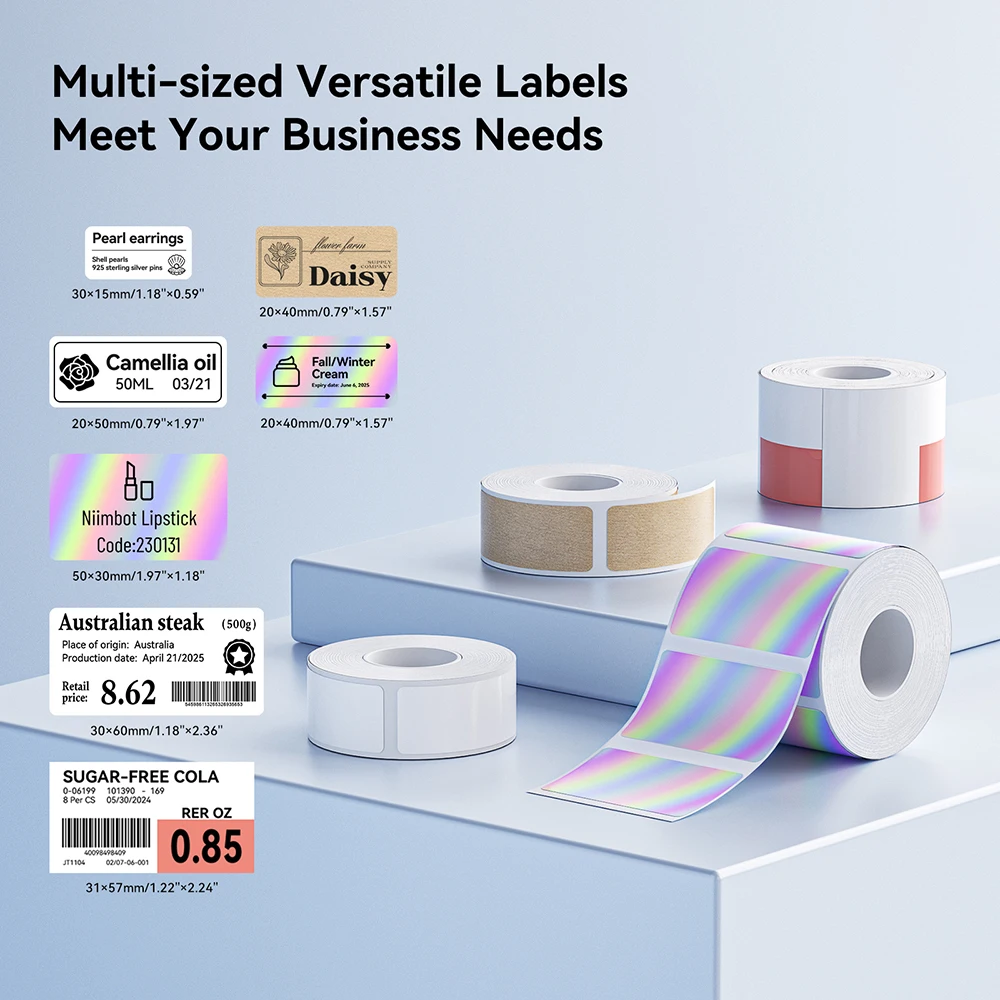 M2 Thermal Transfer Label Paper 2Rolls Scratch-resistant Adhesive ...