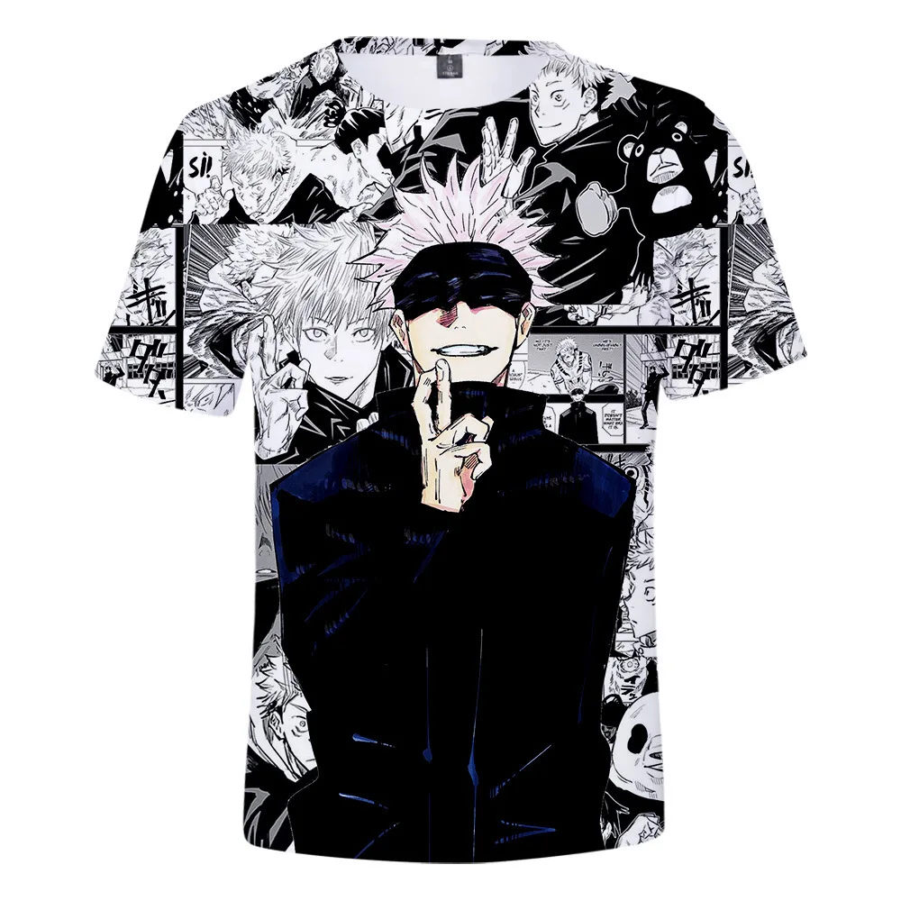 Kids-And-Mens-Summer-t-shirts-Japanese-Anime-Jujutsu-Kaisen-Gojo-Boys-T ...
