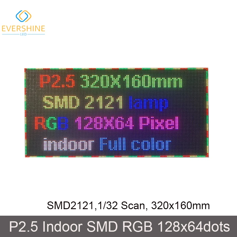 SMD2121-RGB-Full-Color-Indoor-LED-Display-Module-P2-5-320x160mm-Pitch ...
