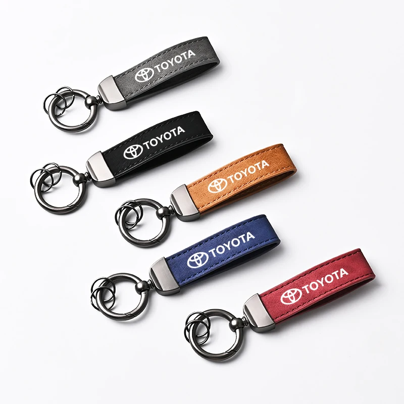 Car-Emblem-Keychain-Key-Chain-Rings-Metal-Leather-For-Toyota-Corolla ...