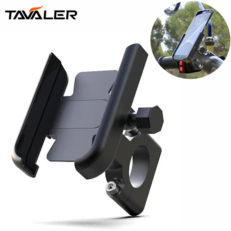 Motorcycle Bicycle Phone Holder GPS Bracket Cellphone Stand Mirror ...