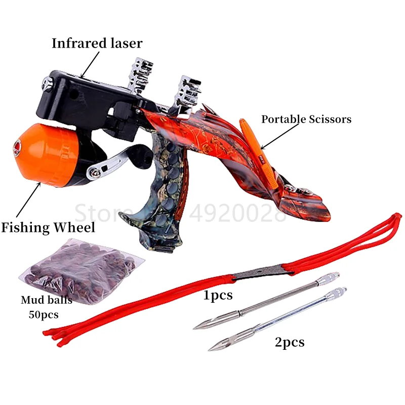 Hunting-Slingshot-Multi-Function-Hunting-Crossbows-Laser-Rifle-Toy-With ...