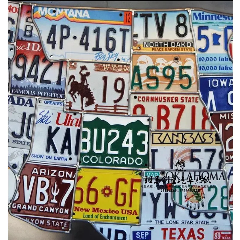 1-10-Simulation-Model-USA-License-Plate-Decoration-for-1-10-RC-Crawler ...