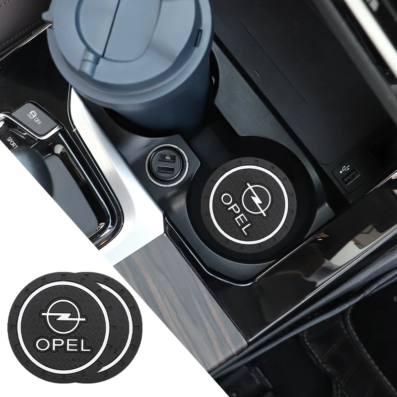 2pcs Silicone Car Water Cup Holder Anti-slip Mat For Opel Astra J H ...