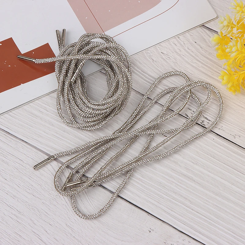 1Pair 70/80/100/120/140CM Luxury Diamond Shoe Laces Rhinestone ...
