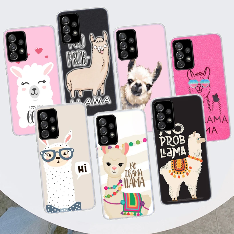 Lama Lhama Alpaca Caixa Do Telefone Para Samsung Galaxy A51 A71 A50 A70 ...