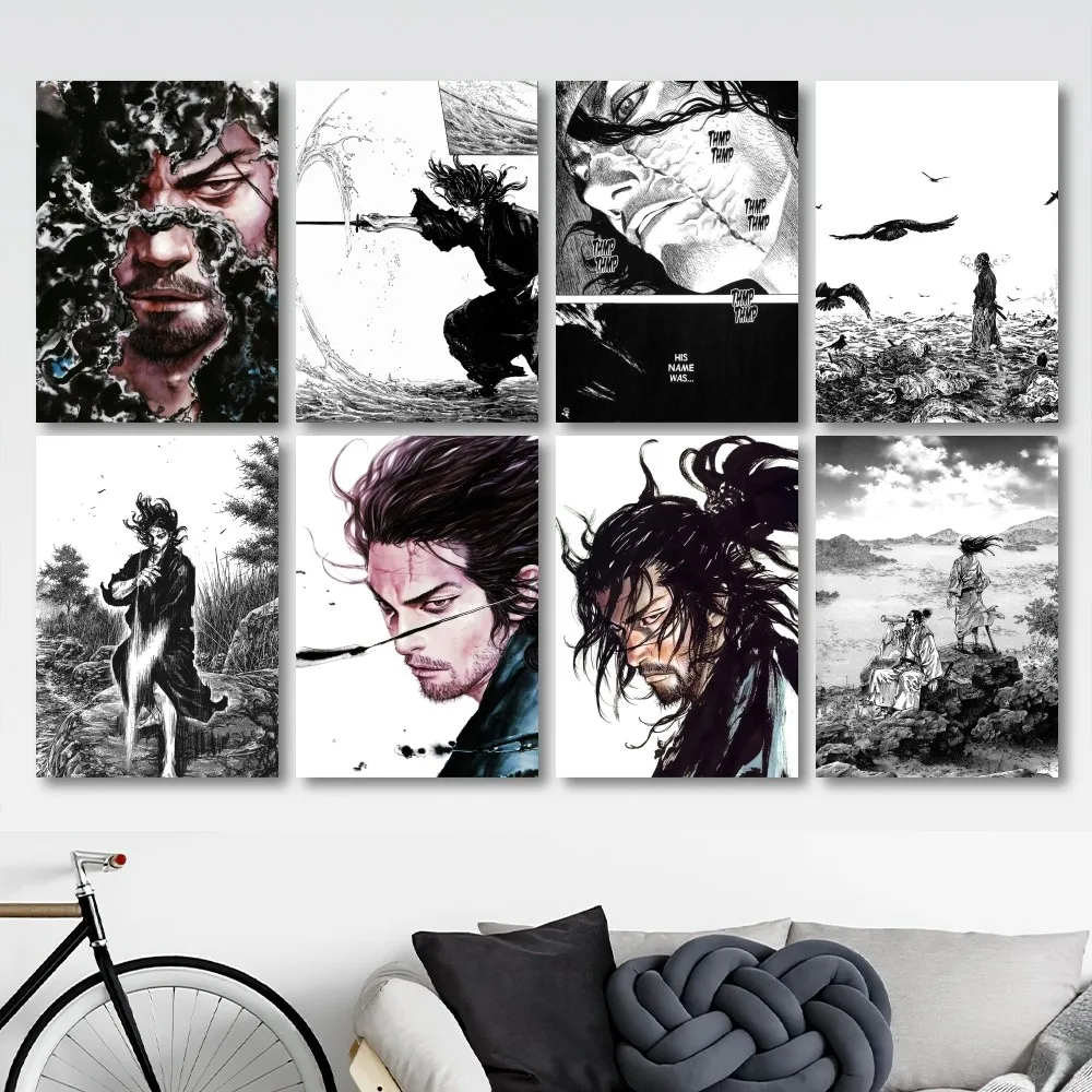 Vagabond-Manga-Poster-Prints-Wall-Decals-Sticker-Pictures-Living-Room ...