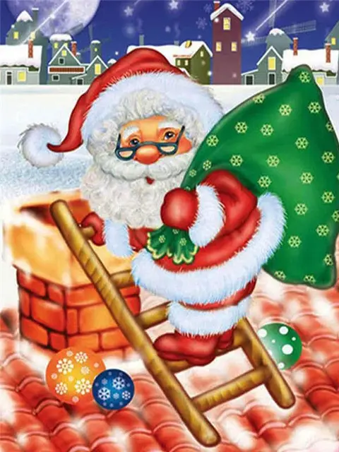 Festive Christmas paint by numbers kits