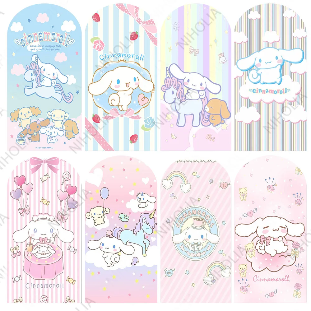 Cinnamoroll-Arch-Photo-Backdrop-Kids-Birthday-Party-Decoration-Baby ...