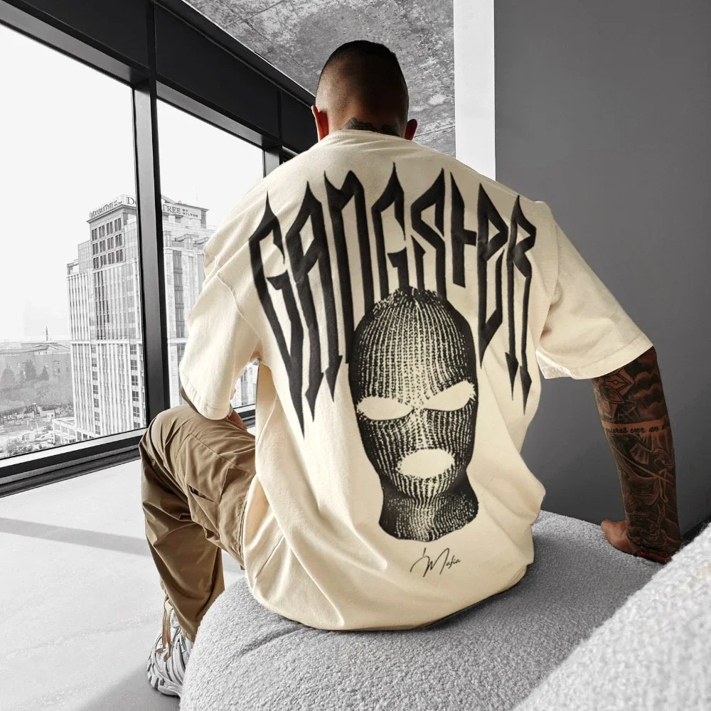 100-Cotton-Skull-Gangster-Print-Graphic-Men-T-Shirt-Streetwear-2024 ...