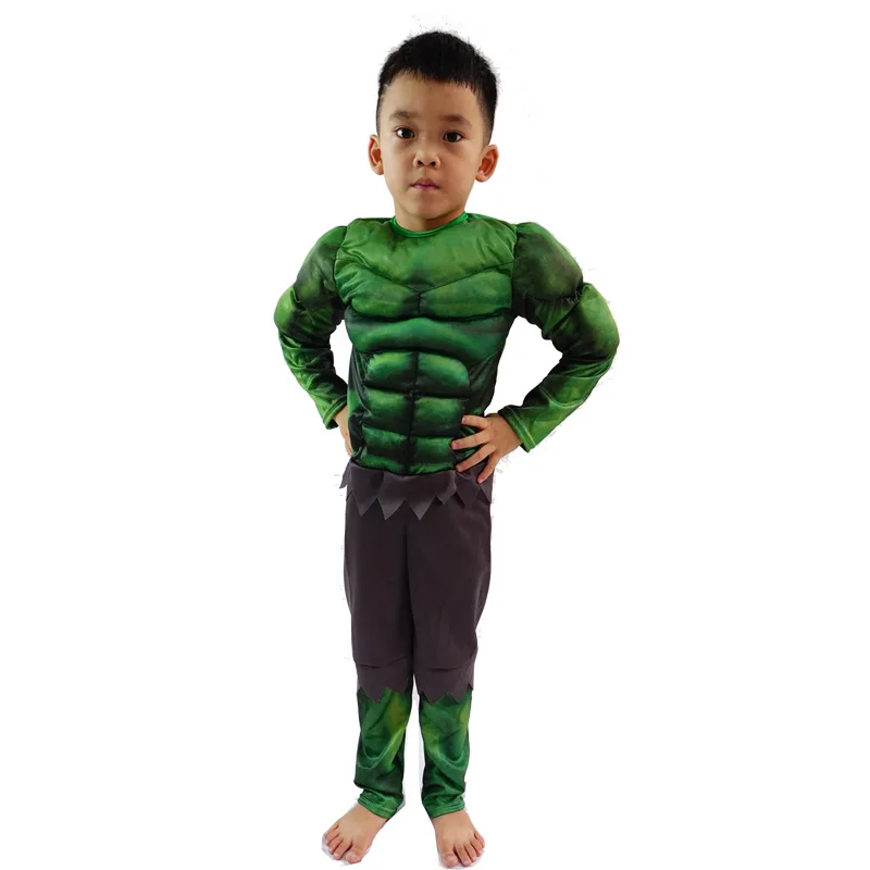 Disfraz de Hulk musculoso para niño, superhéroe, para fiesta de ...