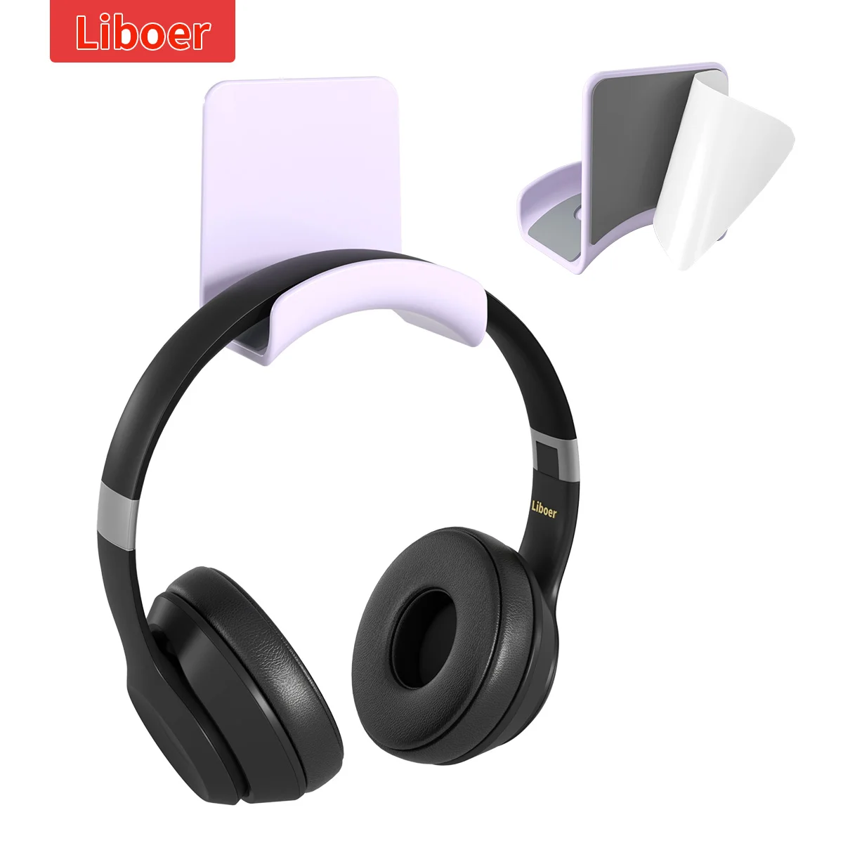 Universal-Headphone-Stand-No-Drilling-Wall-Mount-Under-Desk-Mini-Hanger ...