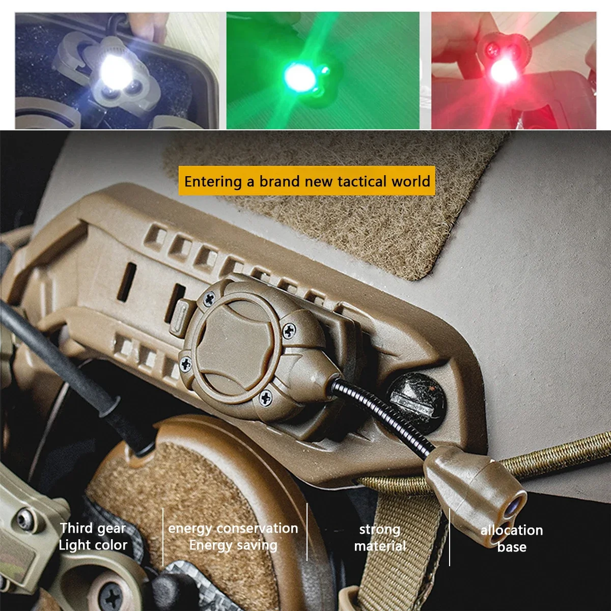 Tactical Airsoft MPLS Helmet Light Princeton Softair Lantern IR Red Dot ...