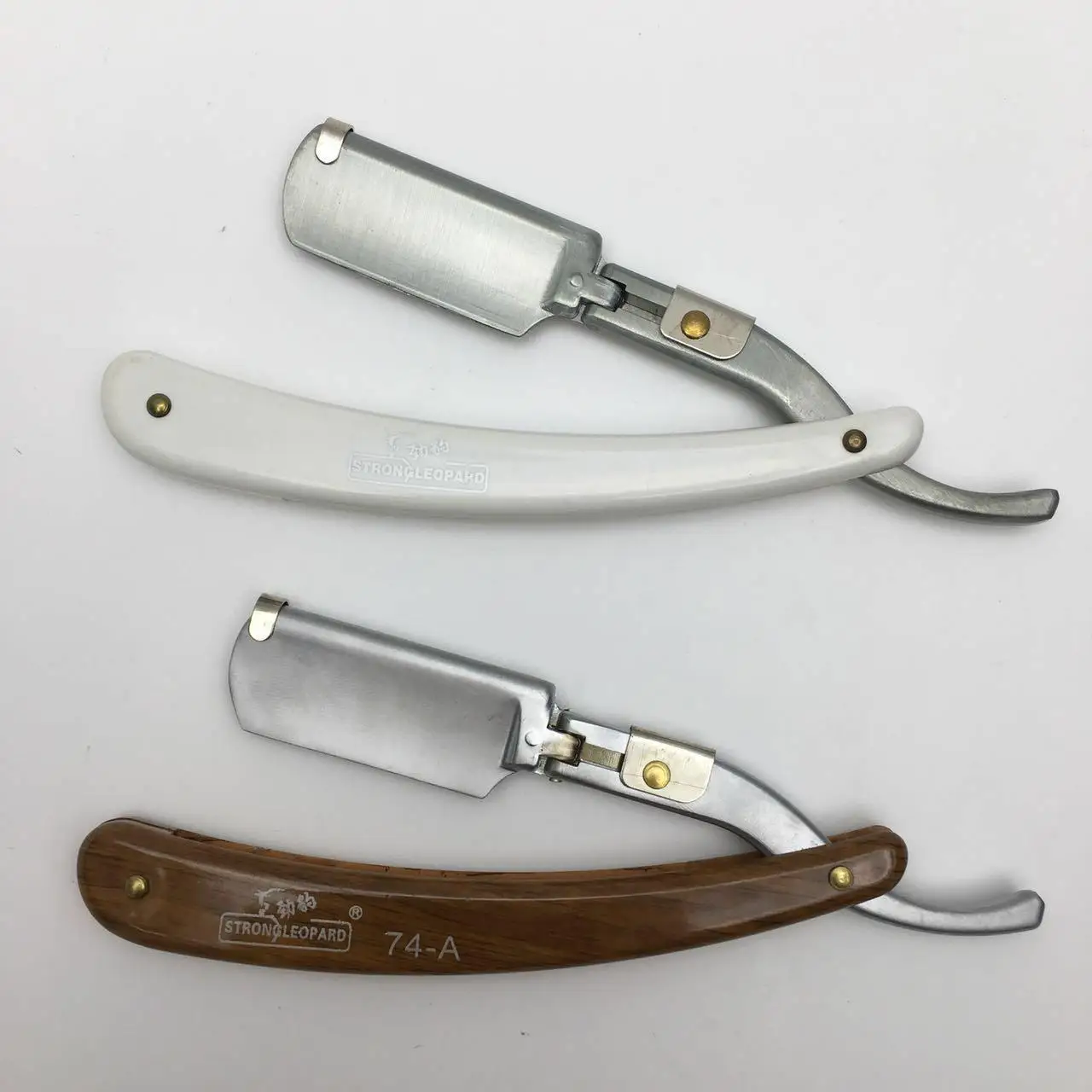 1P-Stainless-Steel-Folding-Shave-Knife-Handle-Beard-Straight-Razor-Hair ...
