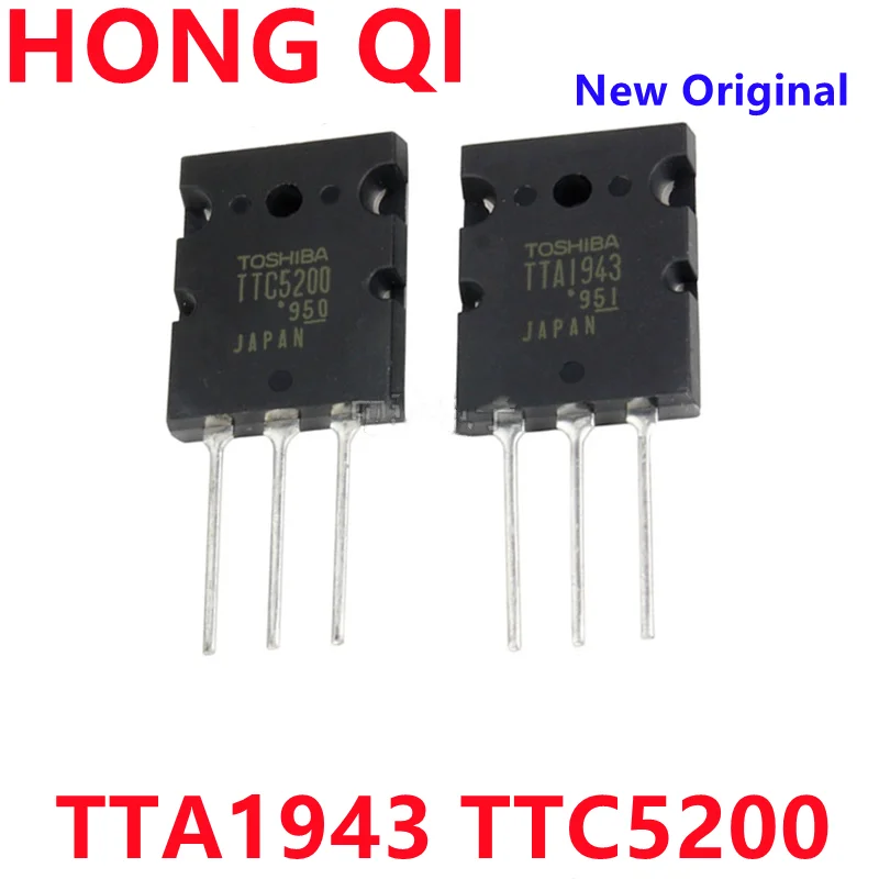 2pairs-TTA1943-TTC5200-2SA1943-2SC5200-TO-3PL-new-original-IC-chip-power-amplifier-transistor ...