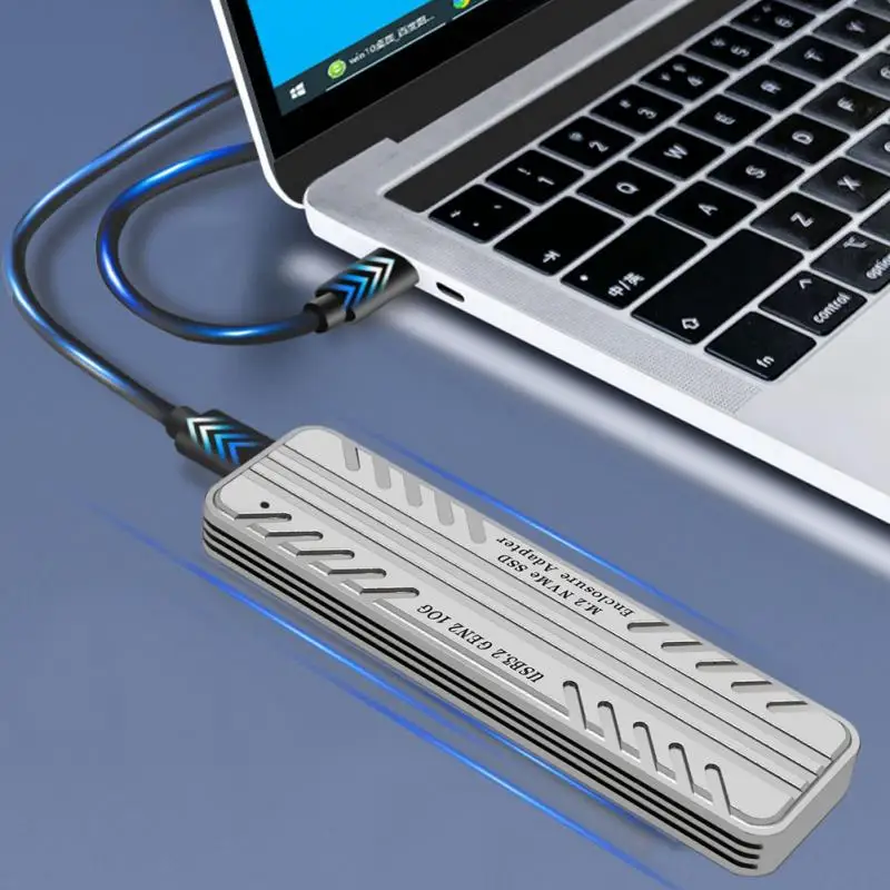 M.2 NVMe Solid State Drive External Enclosure 10Gbps HDD Storage Box ...