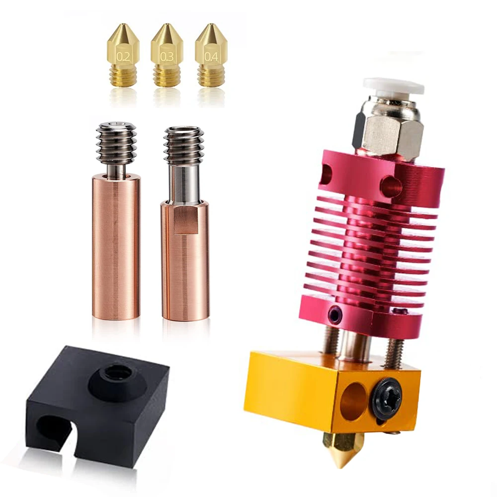 Ender 3 CR10 Hotend and Bi-Metal Heatbreak Titanium Copper Throat For ...