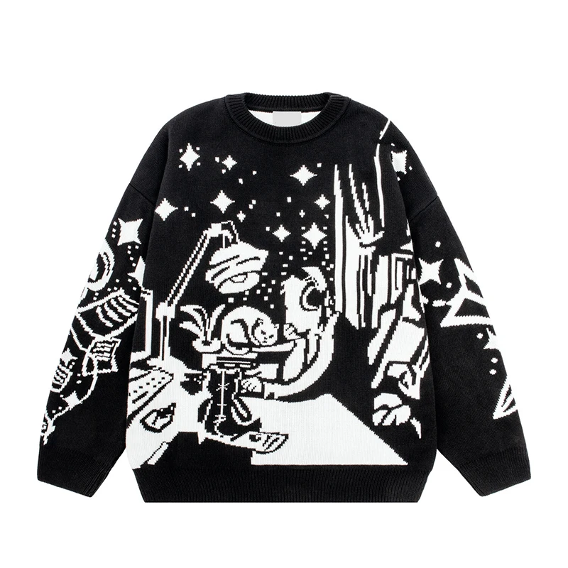 Y2k-Hip-Hop-Women-Streetwear-Vintage-Halloween-EMO-Harajuku-Knitted ...