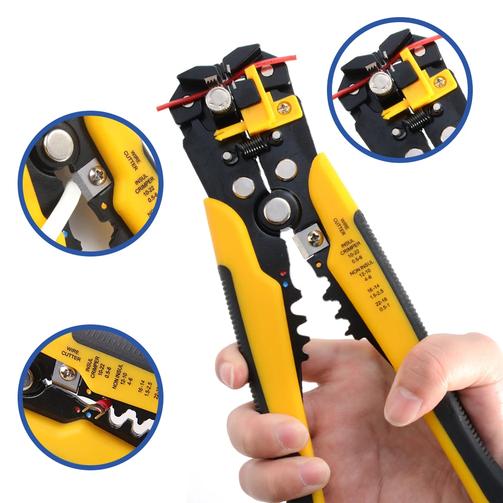 Crimper-Kabelschneider-verstellbar-automatischer-Abisolierer ...