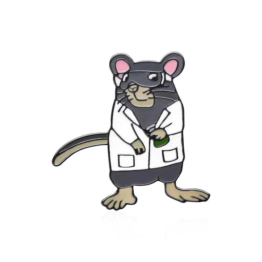 Harong-Lab-Rat-Brooch-Cute-Fashion-Scientific-Enamel-Pin-Hat-Backpack ...