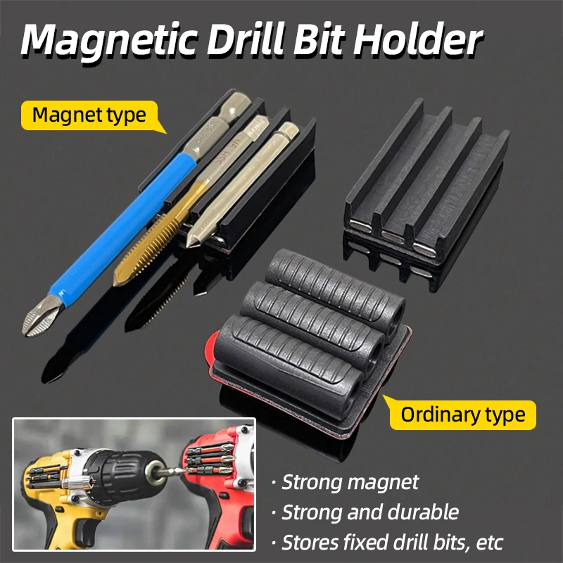 Magnetic Bit Holder 3 Holes Screwdriver Bit Holder Drill Bit Stand ...