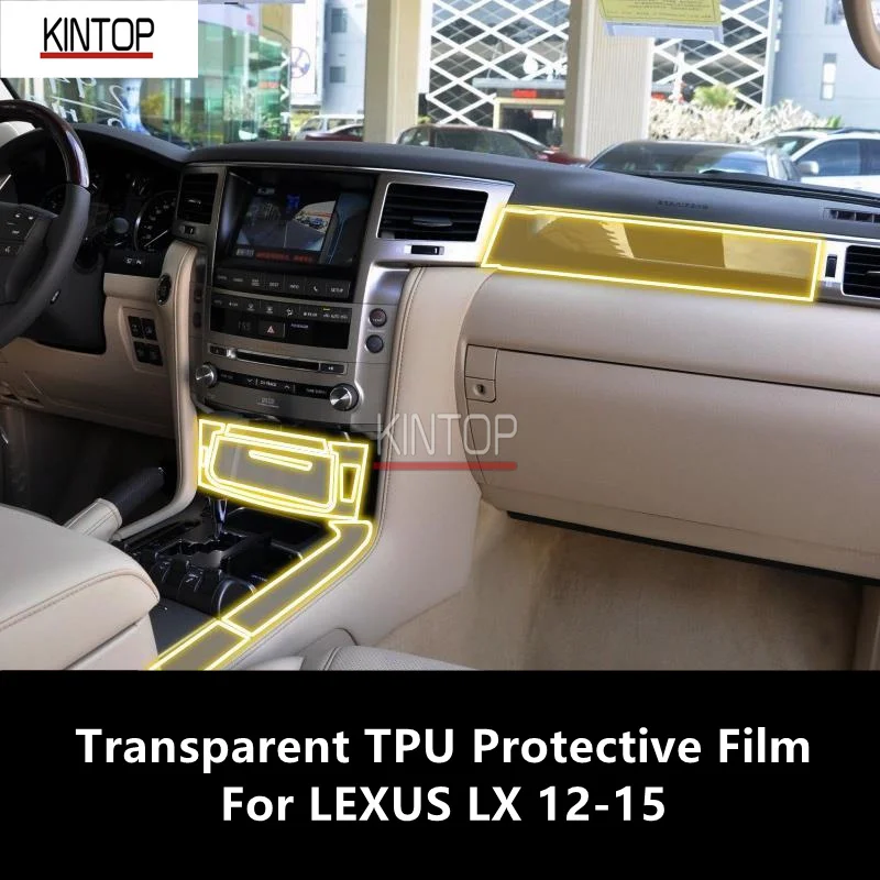 For-LEXUS-LX-12-15-Car-Interior-Center-Console-Transparent-TPU-Protective-Film-Anti-scratch ...