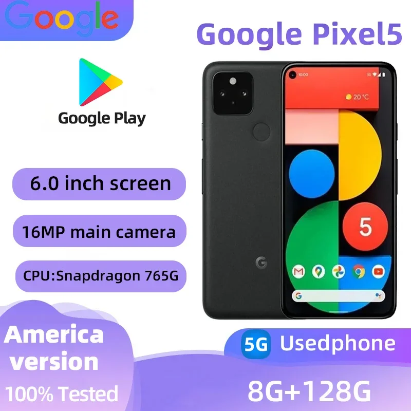 Google-Pixel5-5G-SmartPhone-CPU-Qualcomm-Snapdragon-756G-Battery ...