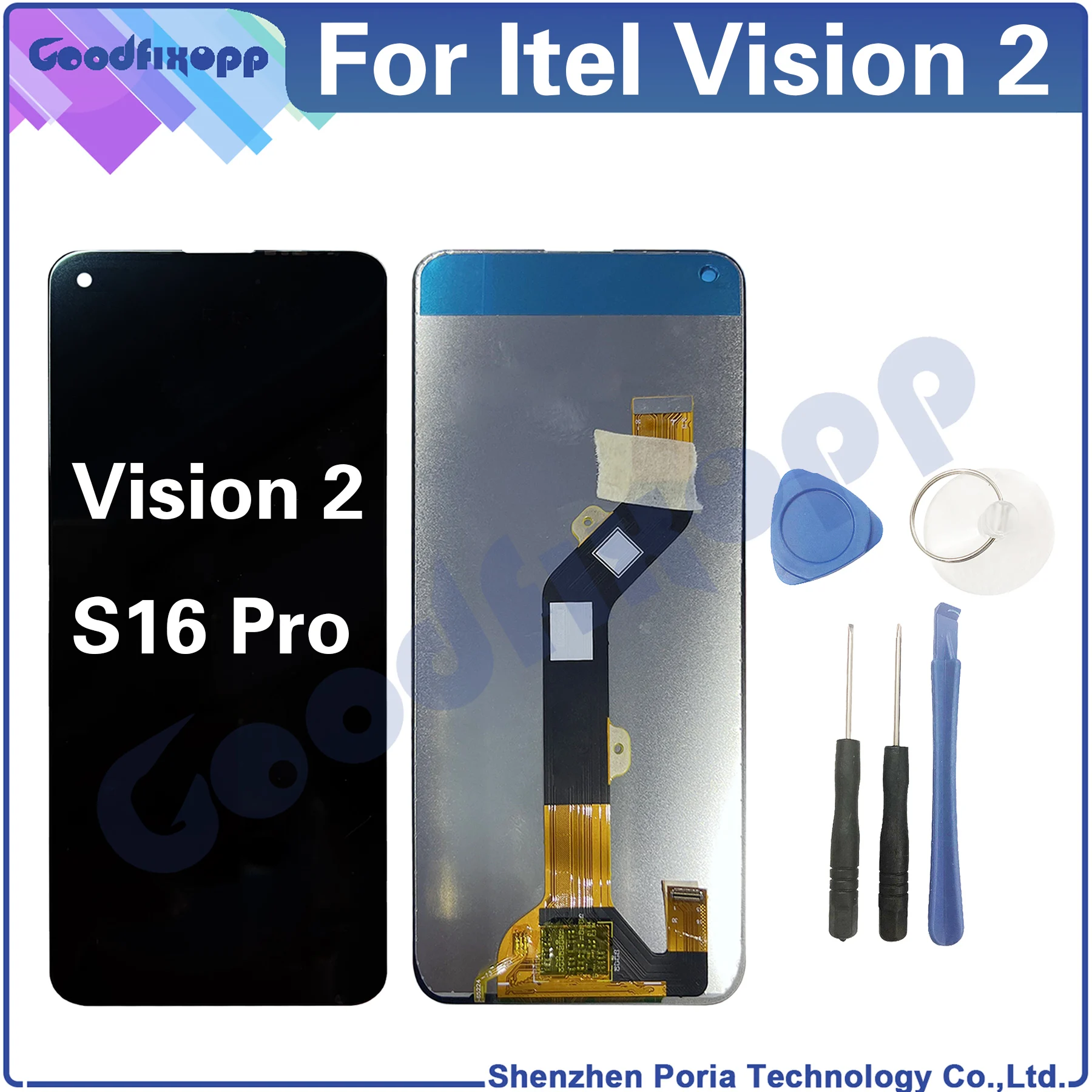 For Itel Vision 2 / S16 Pro LCD Display Touch Screen Digitizer Assembly ...