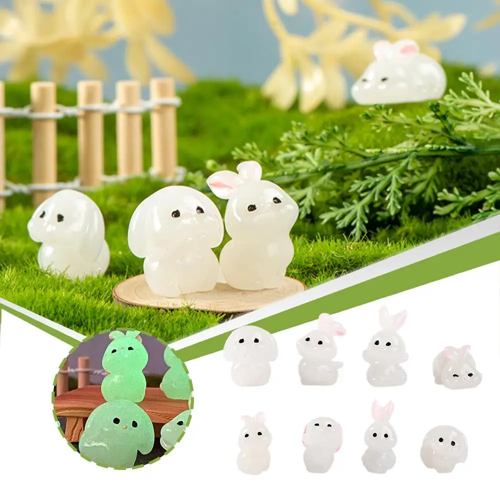 Luminous-Rabbit-Miniature-Figurines-Fairy-Garden-Decoration-Cute ...