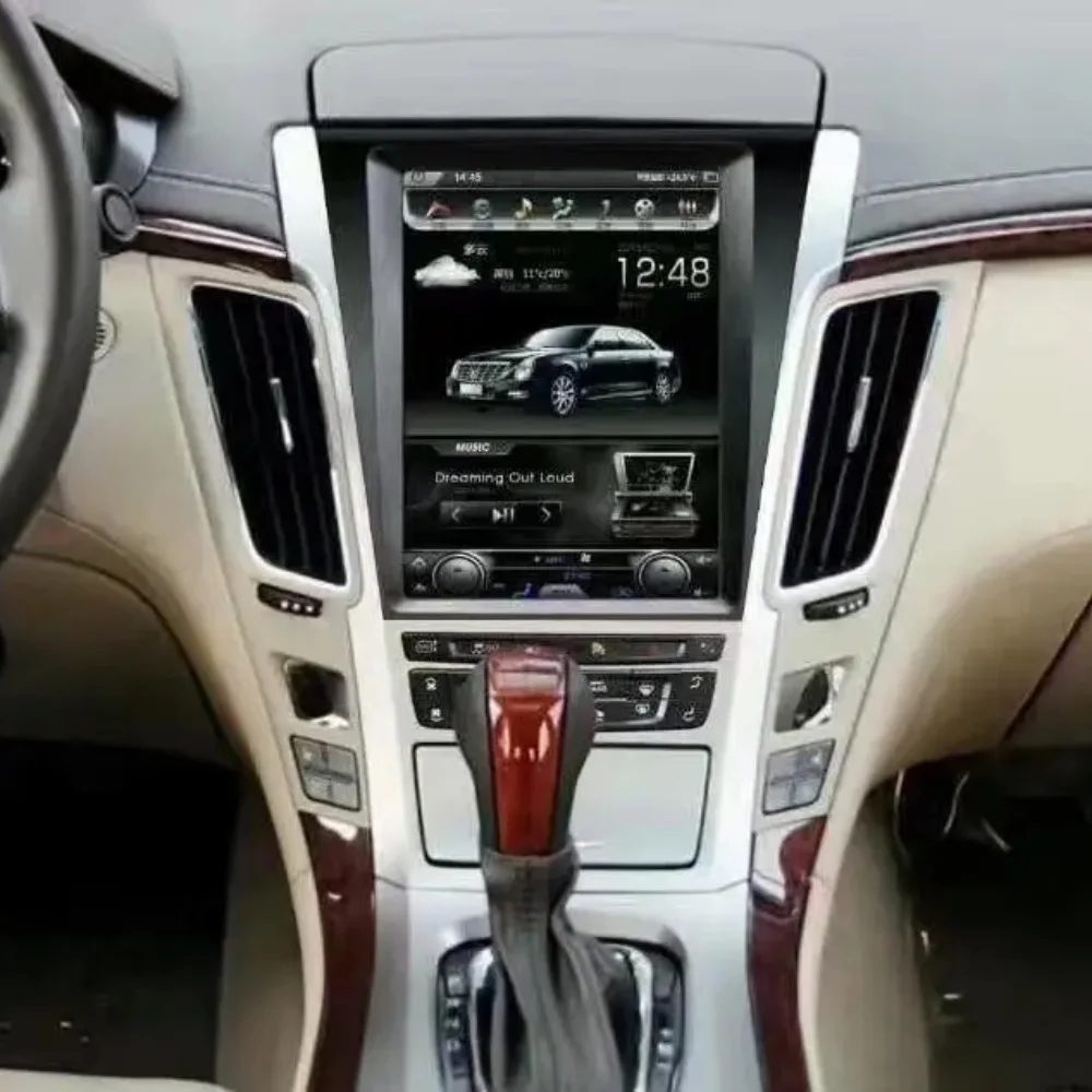 Tesla-Screen-Car-Radio-For-Cadillac-CTS-2007-2012-Car-Audio-Android ...