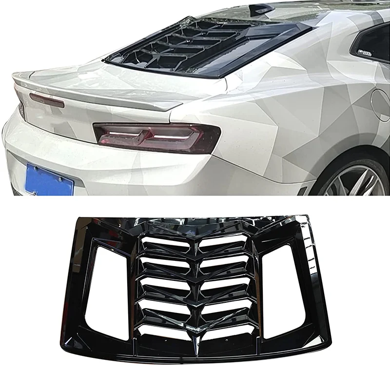 Car Accessories Rear Window Louvers Sun Shade Cover Windshield Race Style Stickers For Chevrolet ...