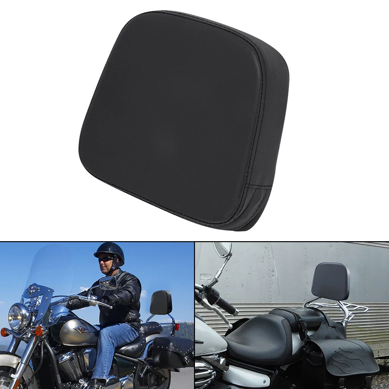 Motorcycle-Custom-Backrest-Back-Passenger-Rest-Cushion-Pad-For-Harley ...