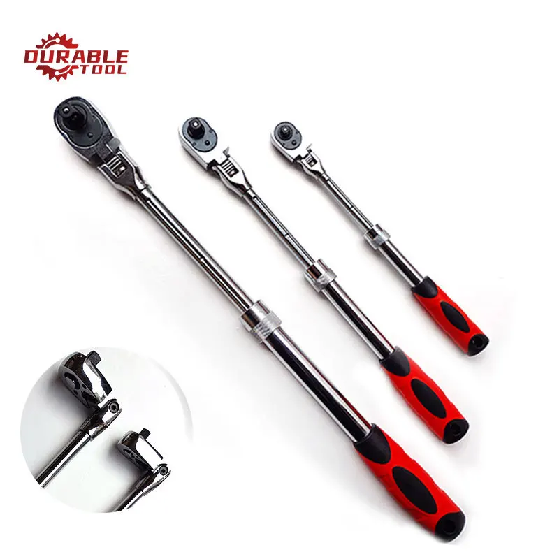 1-4-1-2-3-8-72-Tooth-Carbon-Steel-Retractable-Ratchet-Wrench-Automatic ...