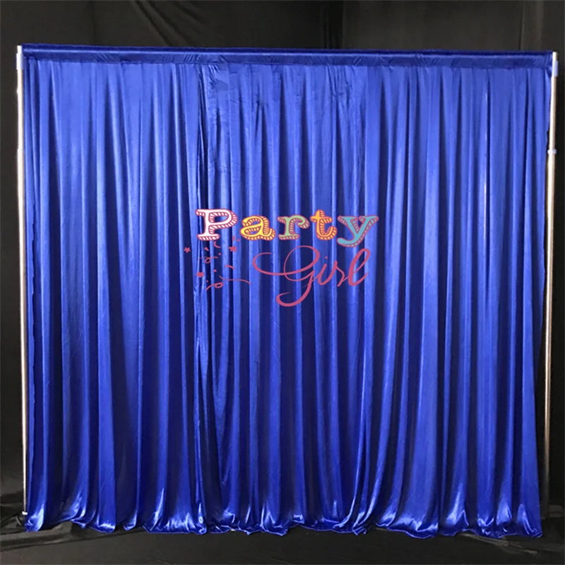 Blue Stage Curtain Background