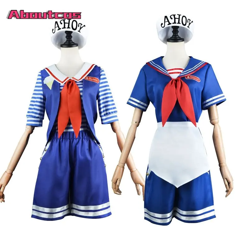 Aboutcos Stranger Things Cosplay Ice cream Shop Sailor Suit Robin Steve ...