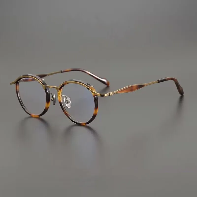 Japanese-Handmade-Delicate-Glasses-Frame-Men-Retro-Round-Vintage ...