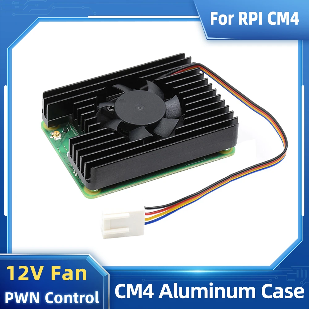 Raspberry Pi Cm4 Aluminum Case Armored Shell With 12v 3007 Pwn Control ...