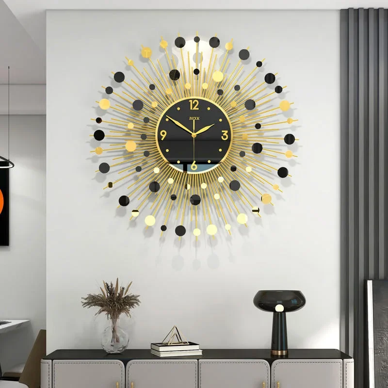 New-Modern-Luxury-Clocks-Living-Room-Creative-Wall-Clock-Home ...