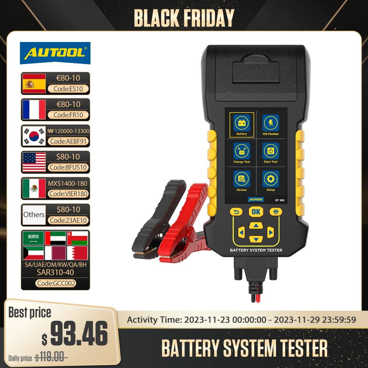 AUTOOL-BT880-Battery-Tester-With-Printer-Battery-Analyzer-Tester ...