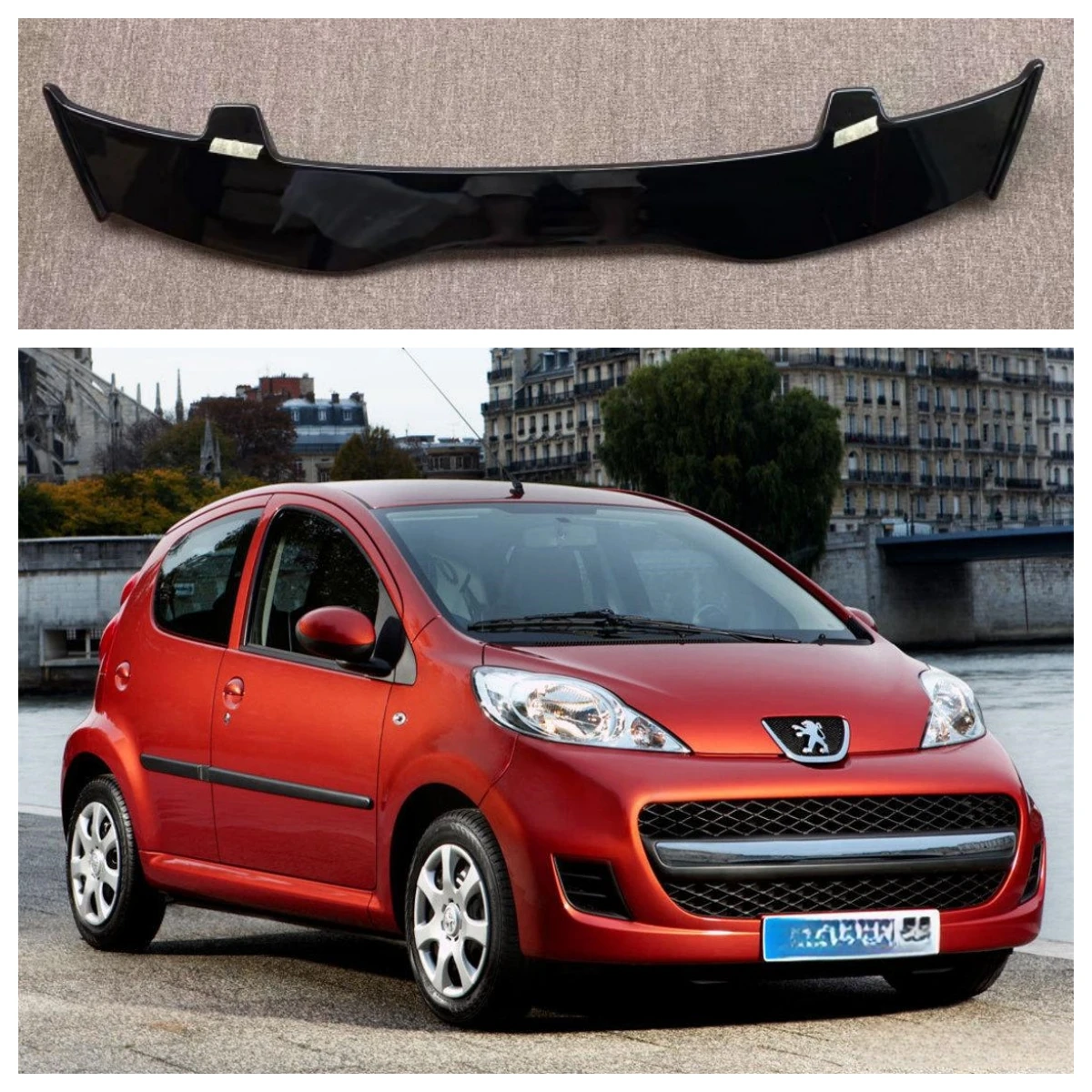 Roof Spoiler for Citroën C1: Does This ABS Glossy Black Wing Actually ...
