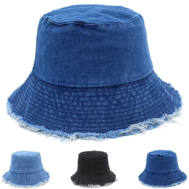 Tassel-Jeans-Bucket-Hats-Fishman-Cap-Men-Women-Cotton-Hat-Chapeau-Adult ...