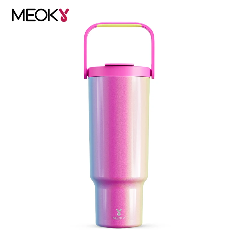 Meoky-40oz-1182ml-H2-0-Tumbler-with-Handle-Rainbow-Gradient-Stainless ...