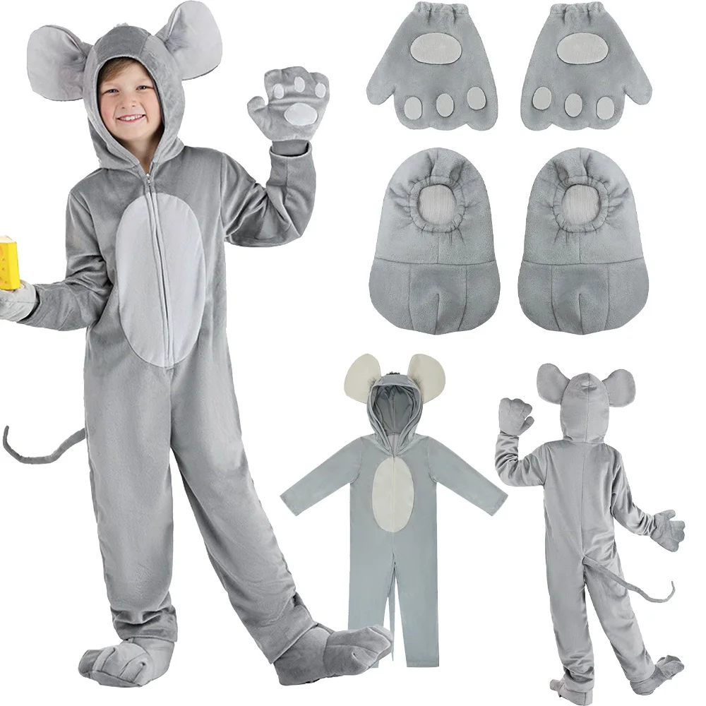 Cute Mouse Cosplay Kids Performance Jumpsuit Child Cartoon Animal Stage ...