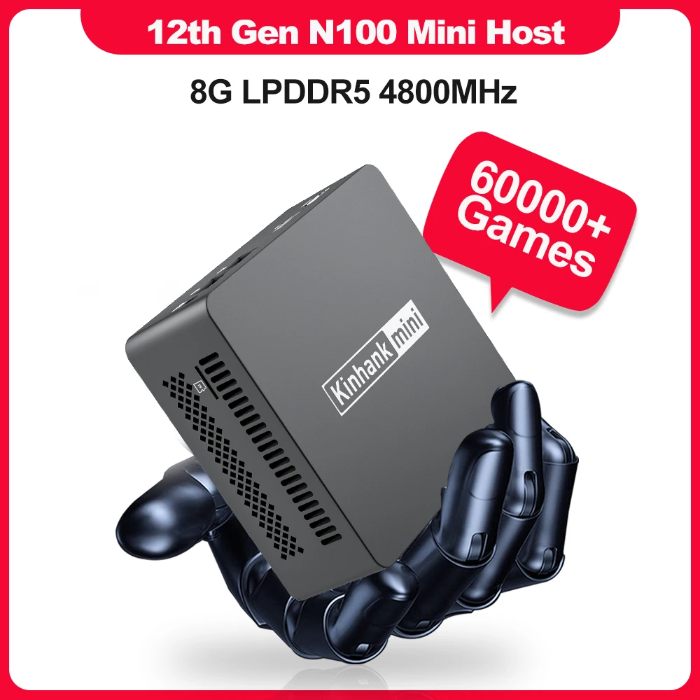 KINHANK Super Console X Intel N100 Windows 11 60000 Games 50 Emulators ...
