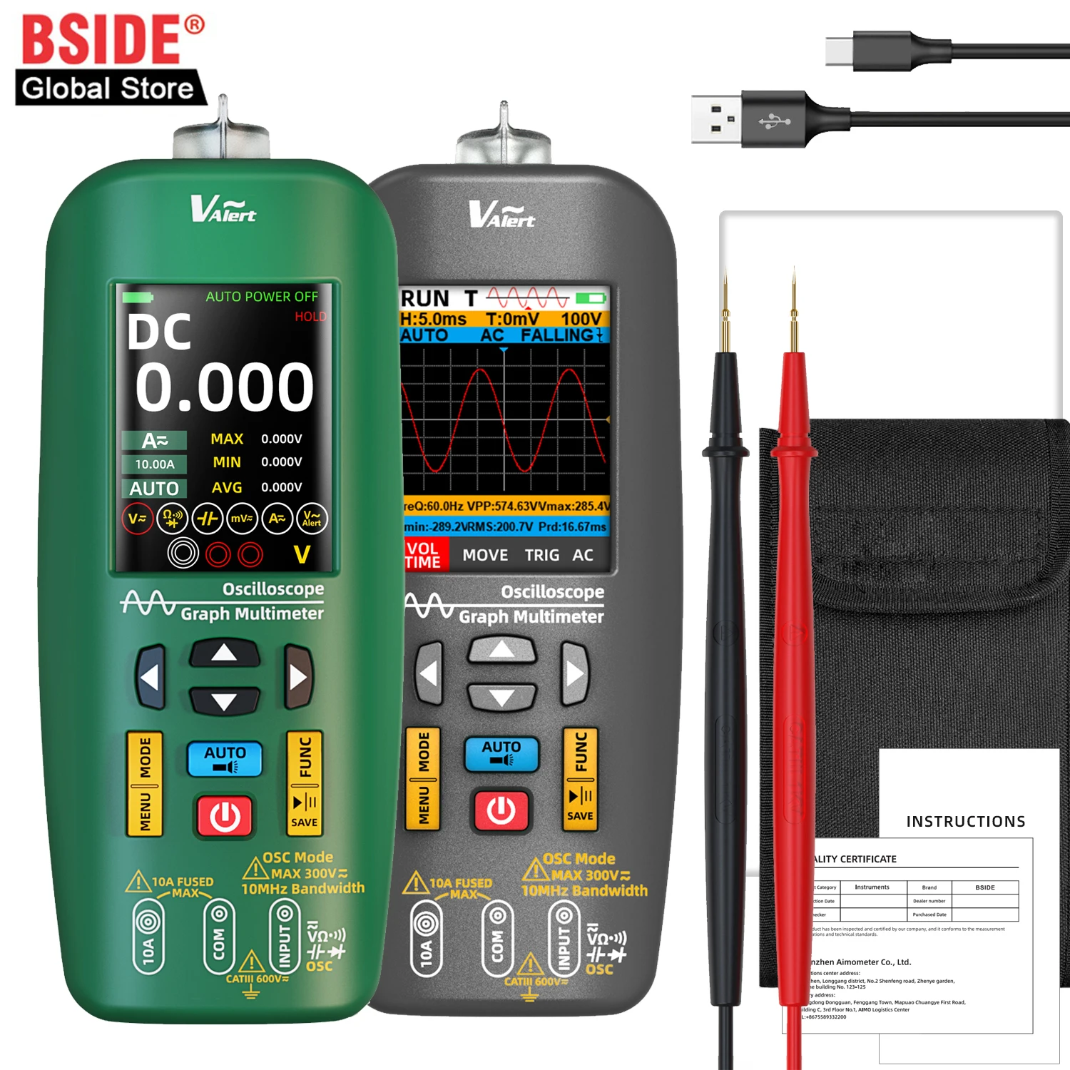 NEW-O1-Digital-Multimeter-Handheld-Oscilloscope-Rechargeable ...