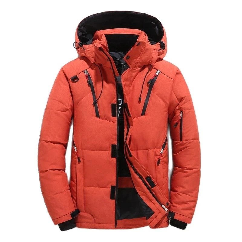High Quality Down Jacket Male Winter Parkas Men White Duck Down Jacket Hooded Outdoor Thick Warm ...
