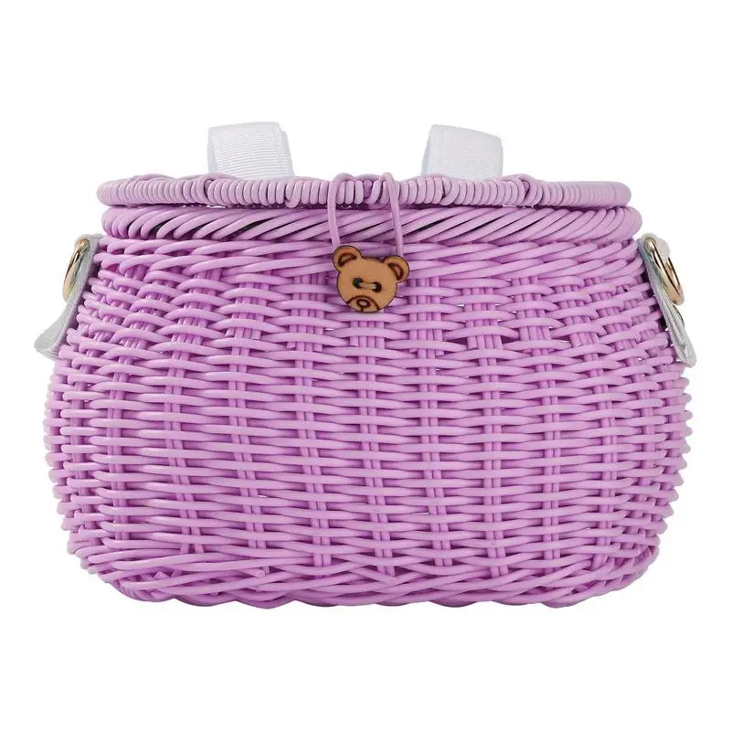 Wicker-Bike-Basket-Wicker-Kid-s-Backpack-Bicycle-Basket-Imitation ...